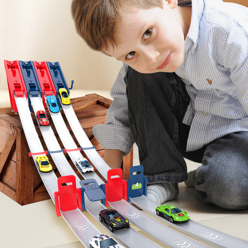 🏎️ 50% OFF NOW! DOUBLE THE TRACK, DOUBLE THE FUN! Dual Toy Car Launc ...